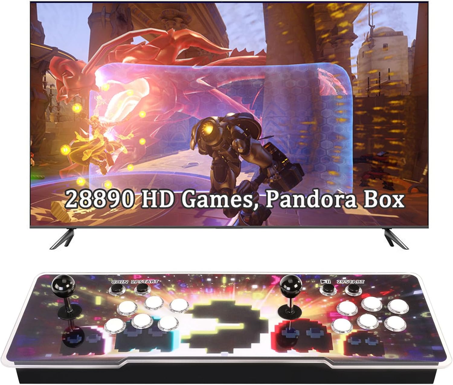 Amazon.com: Hedlaoy 28890 Games 3D Pandora Box Arcade Game Console ...
