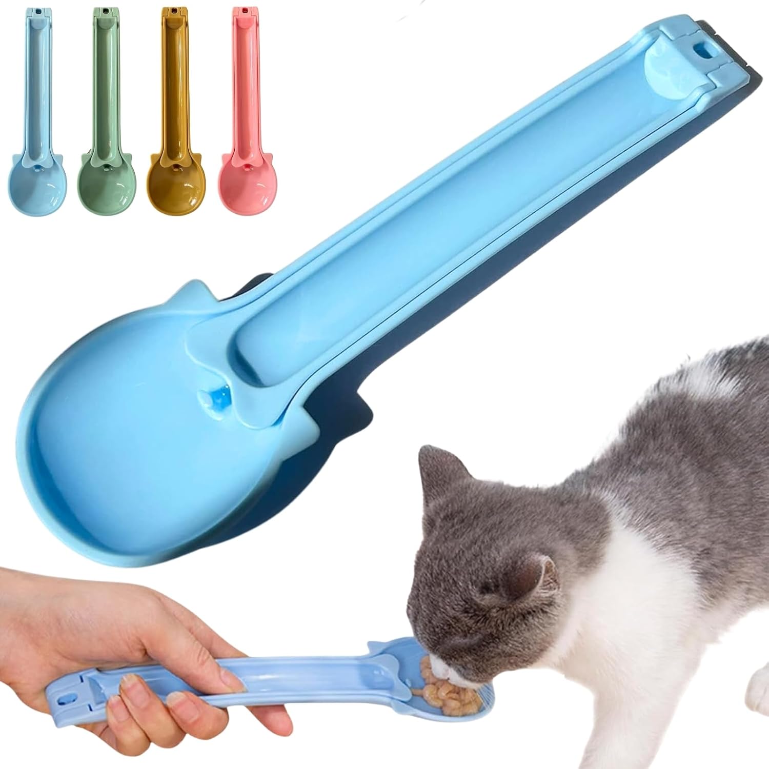 Amazon.com: LOLEX Cat Treat Spoon Squeeze, Cat Strip Feeder Spoon for ...