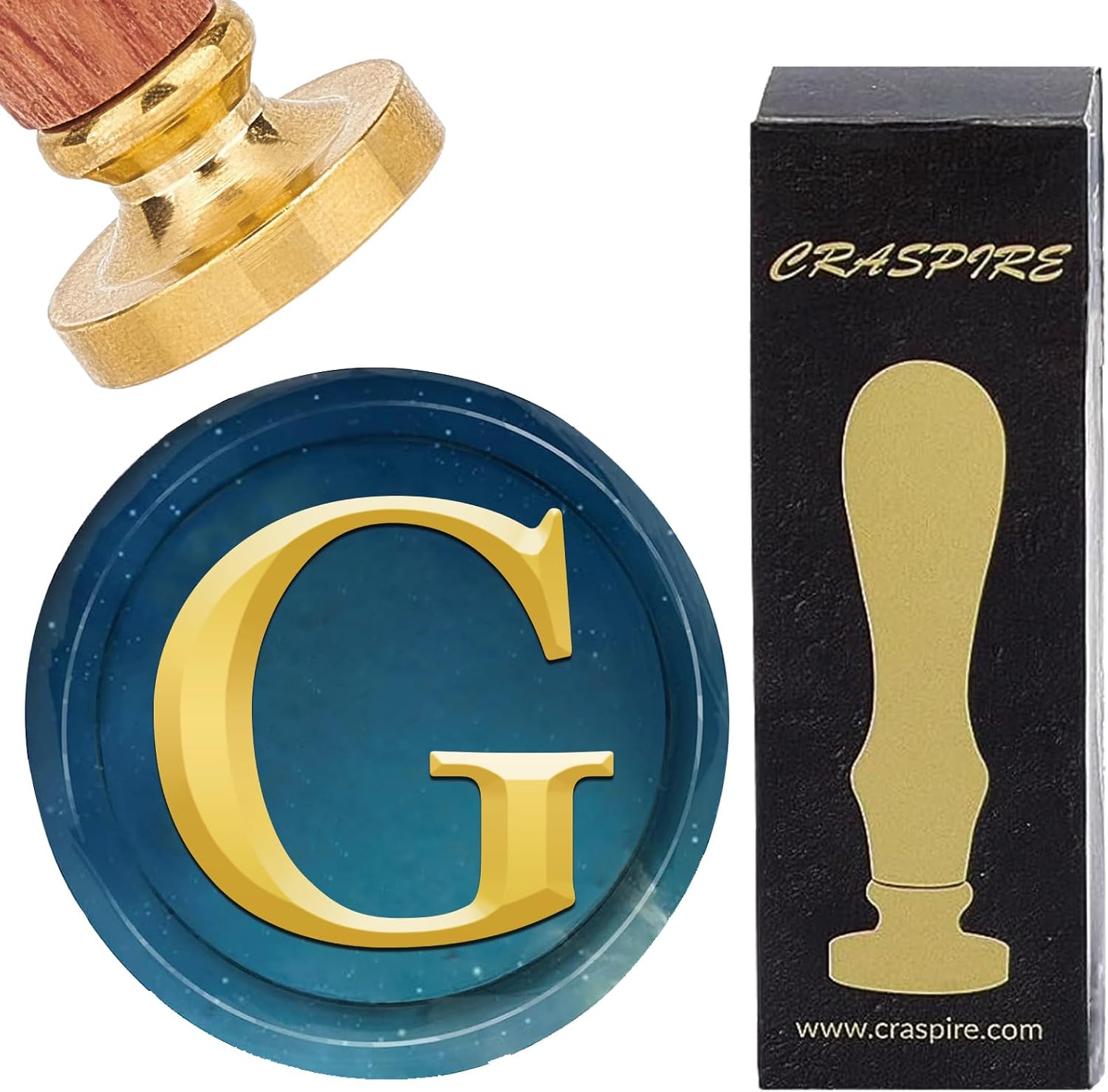 Amazon.com: CRASPIRE Letter G Wax Seal Stamps Initial Alphabets Vintage ...