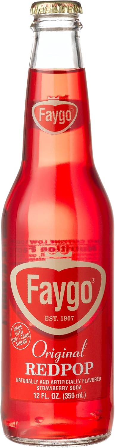 Faygo RED POP FROM THE MOTOR CITY DETROIT, MICHIGAN!, 12-Ounce Glass ...