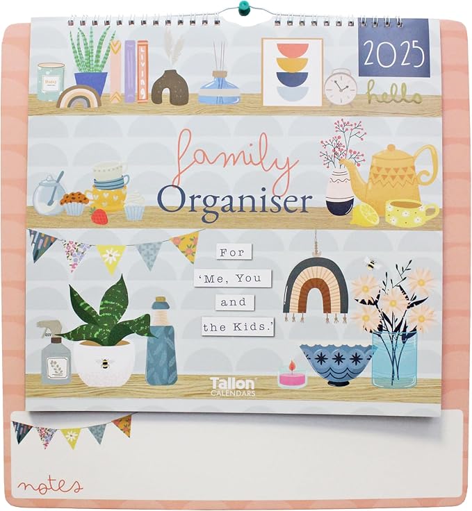2025 Calendar Family Organiser Calendar with Note Board Me You and the ...