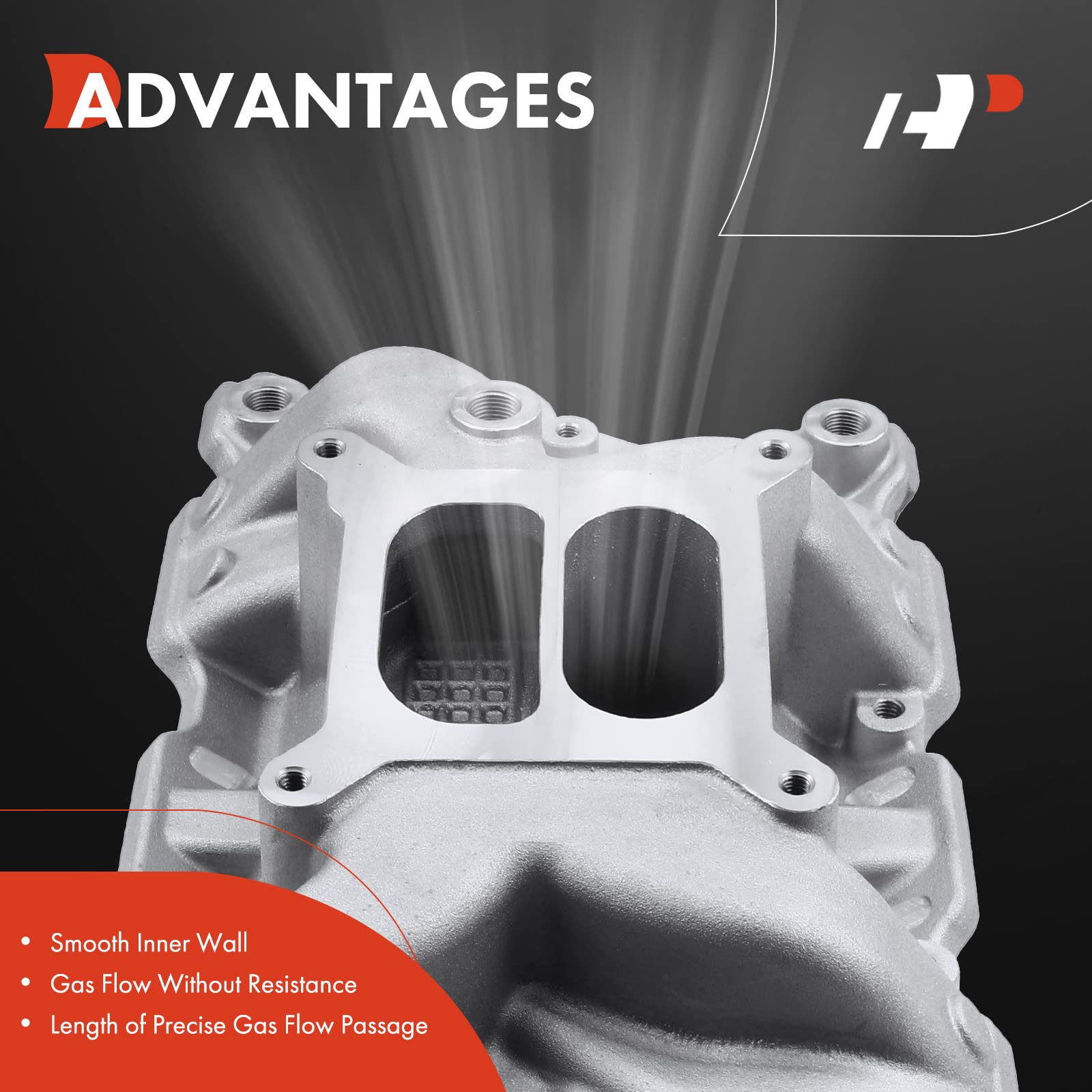 A-Premium Dual Plane High Rise Intake Manifold Compatible with Chevy ...