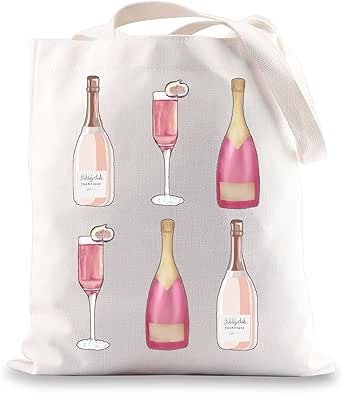 Amazon.com: JNIAP Champagne Tote Bag Champagne Lover Gifts Champagne ...