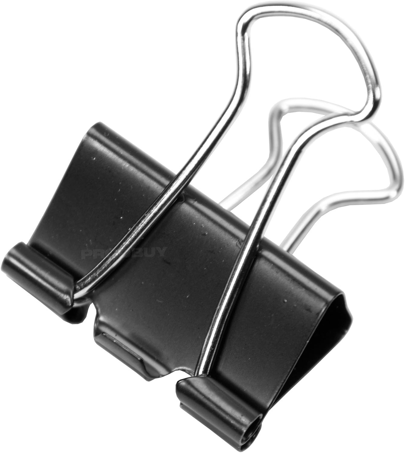 [100 Pack] Small 25mm Black Foldback Clips Office Paper Binding Bulldog ...