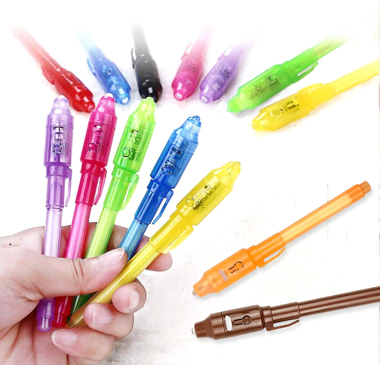 5pcs Invisible Ink Pens for Kids,Spy Pen Invisible Ink Pen with UV ...
