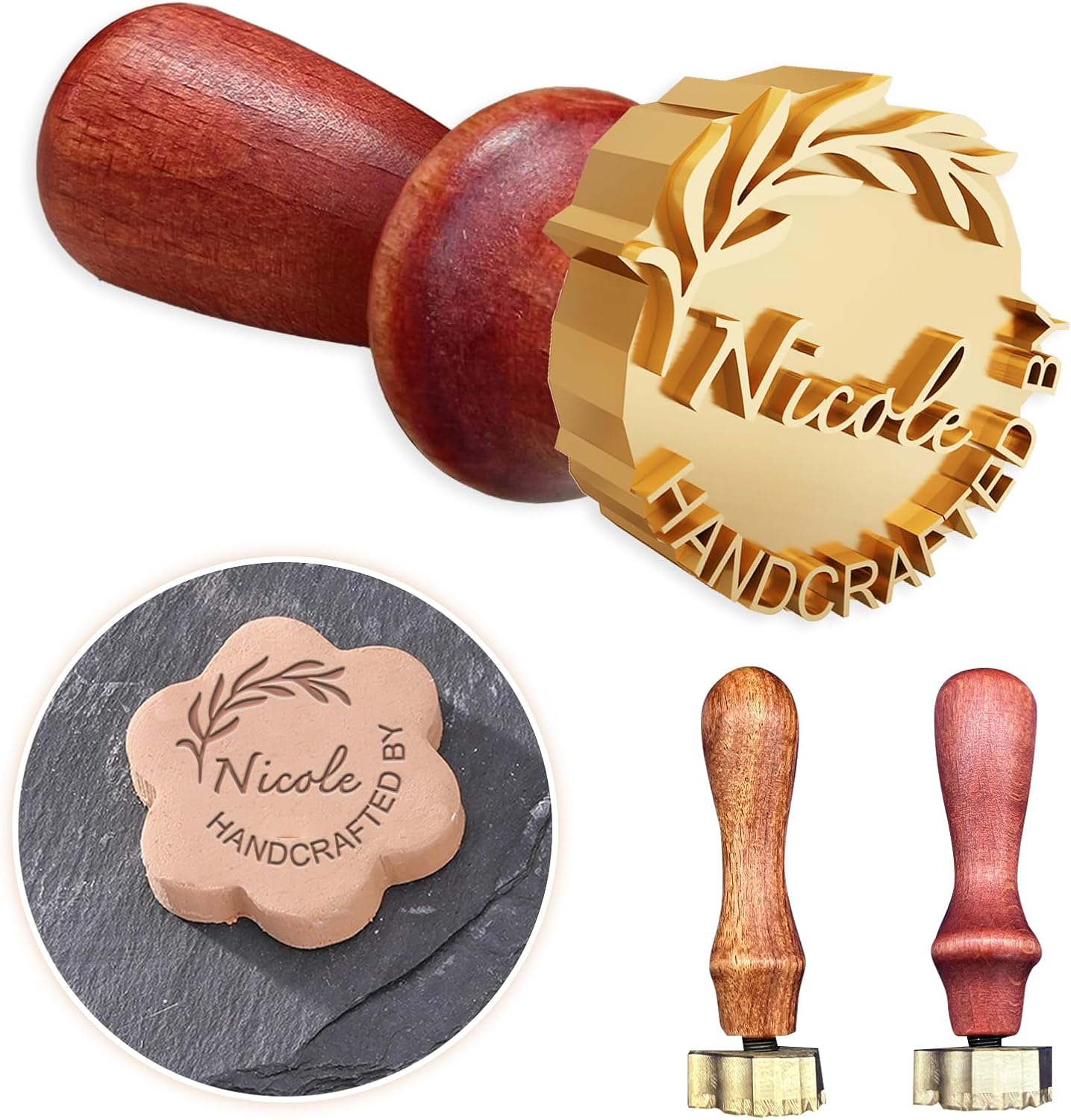 Amazon.com: Duckbe Custom Pottery Stamp for Clay - Personalized Logo ...