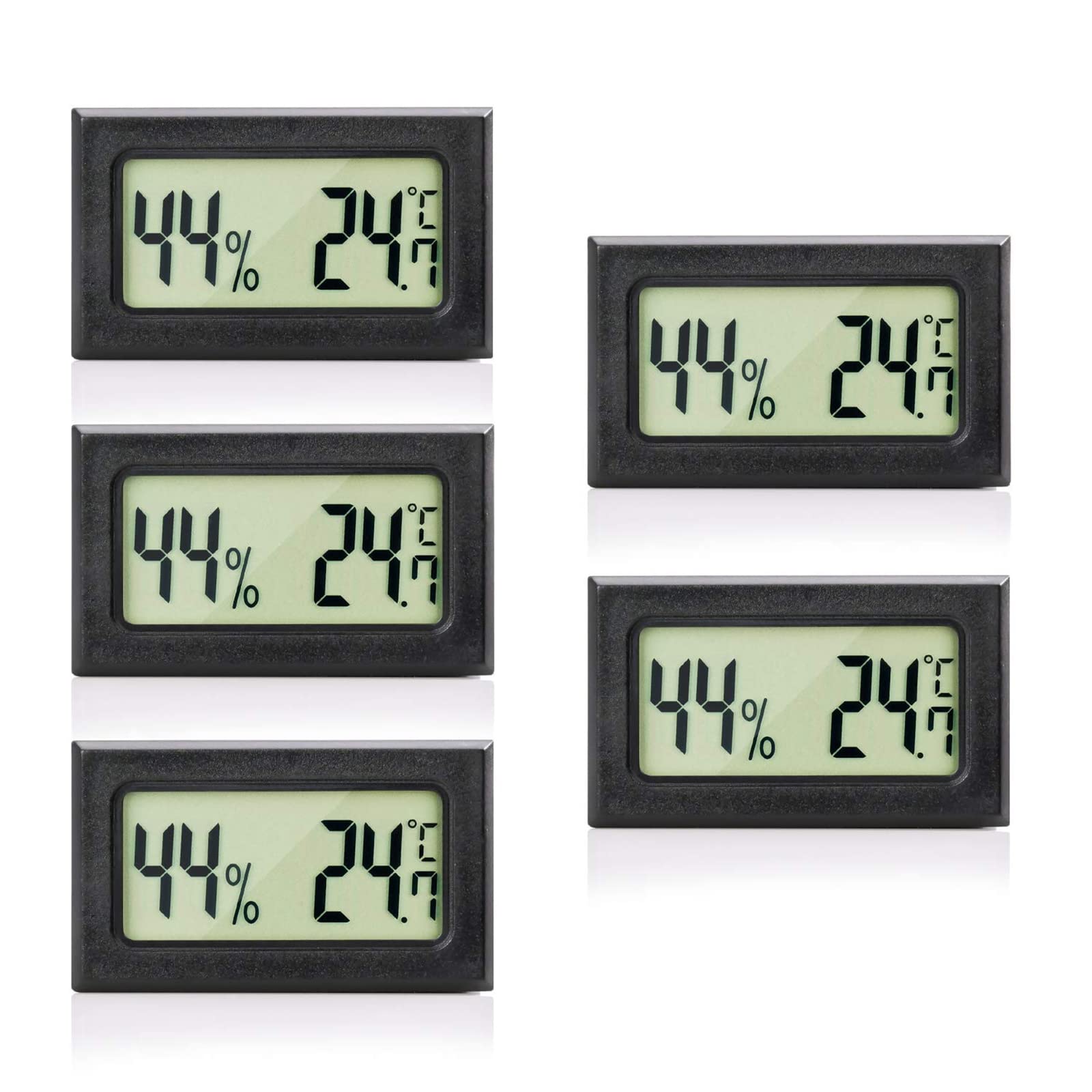 5pcs Mini Digital LCD Thermometer Hygrometer Pet Electronic Humidity ...