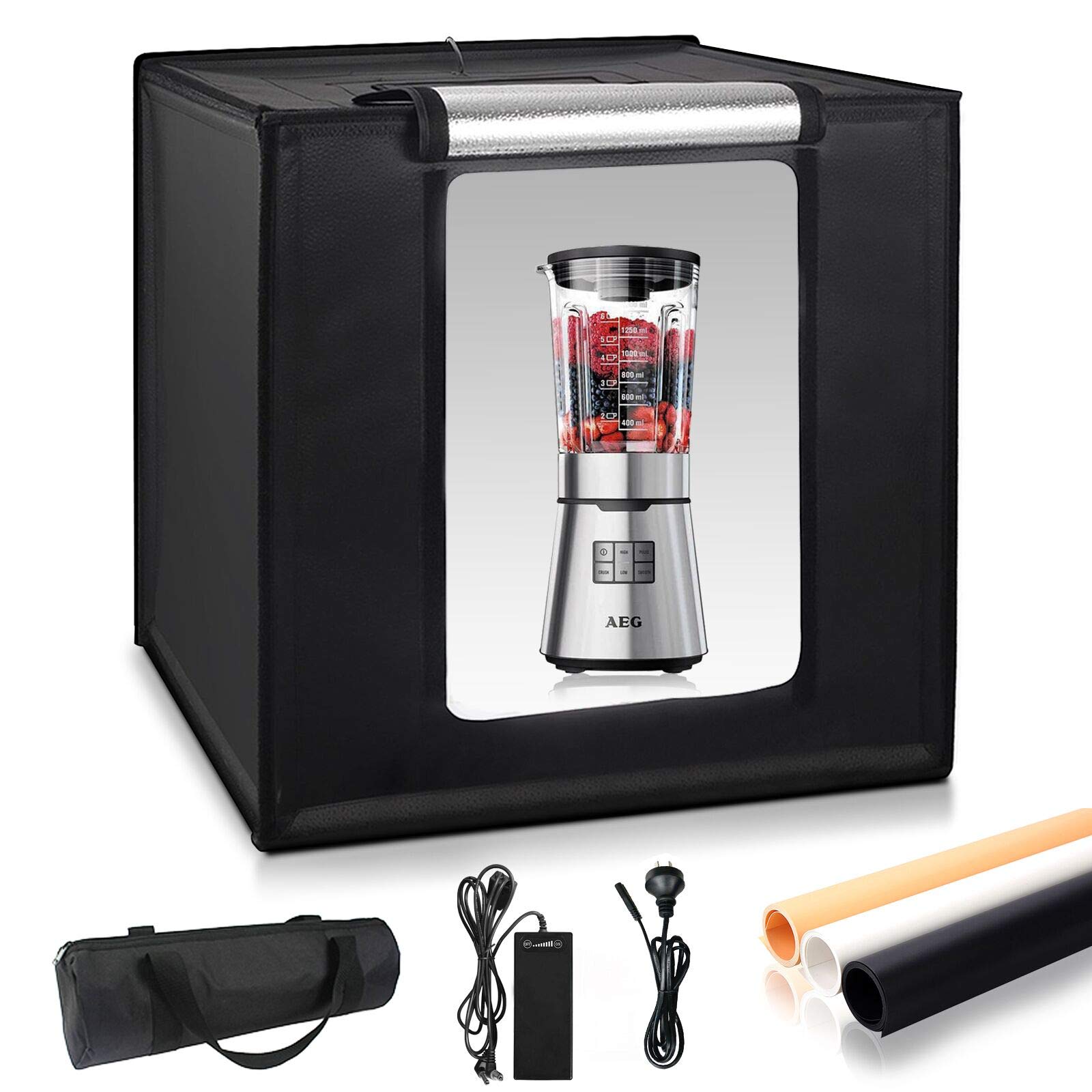 Volkwell 24inch/60cm Photo Booth Studio Light Box, Professional ...