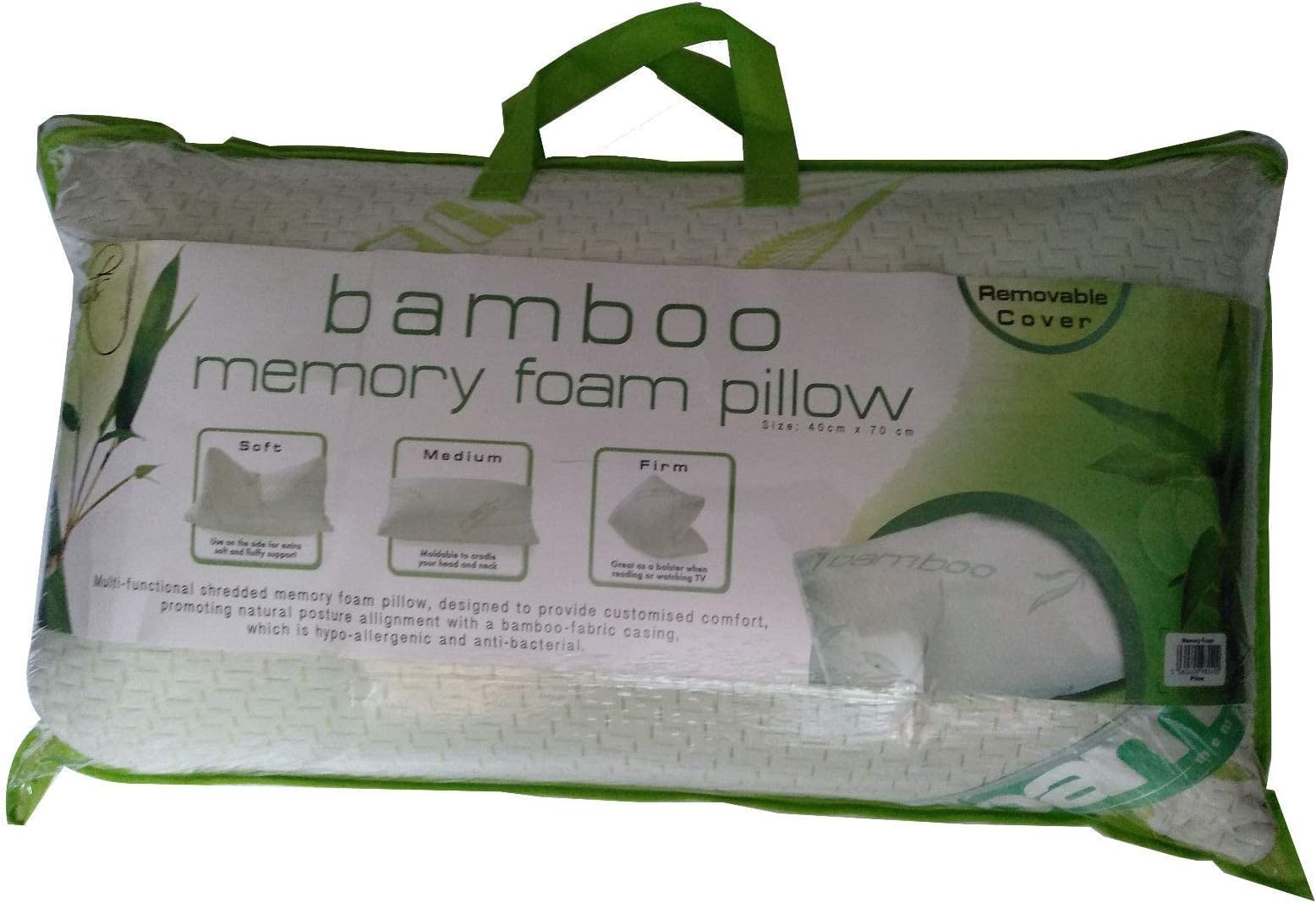 Silentnight Essential Memory Foam Core Pillow - Pack of 2 Memory Foam ...