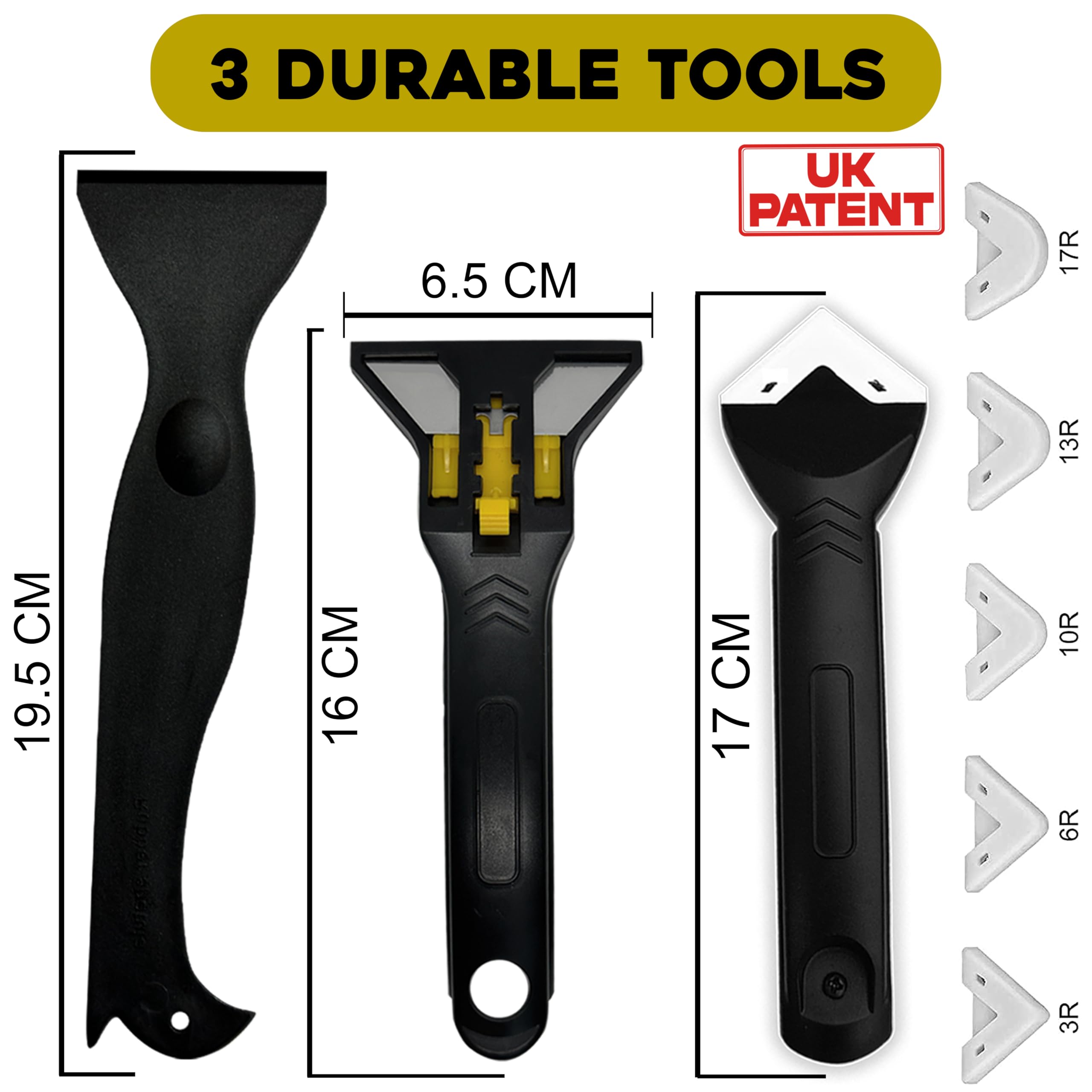 Silicone Remover Tool Silicone Caulking Tool Kit Upgraded with Gloves ...