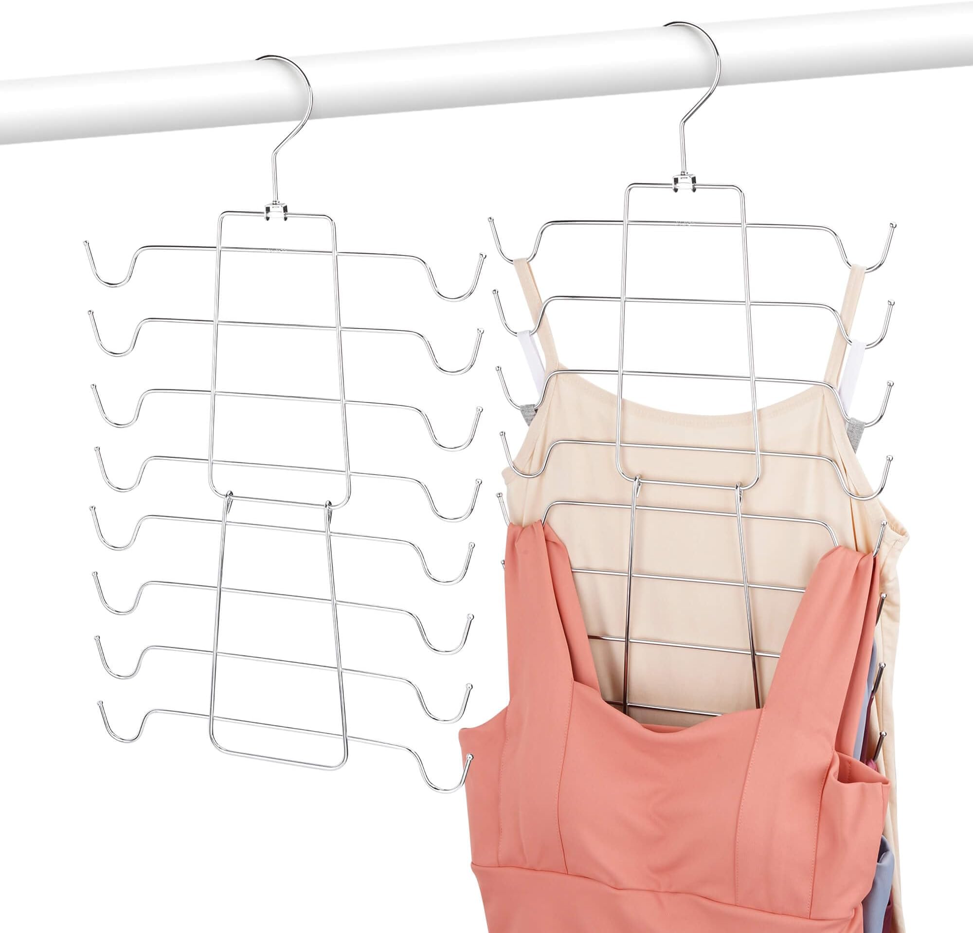 Amazon.com: Magicool Cami Hanger 2 Pack Space Saving Hangers Closet ...