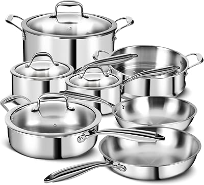 Amazon.com: Circulon Stainless Steel Induction Cookware Set with ...
