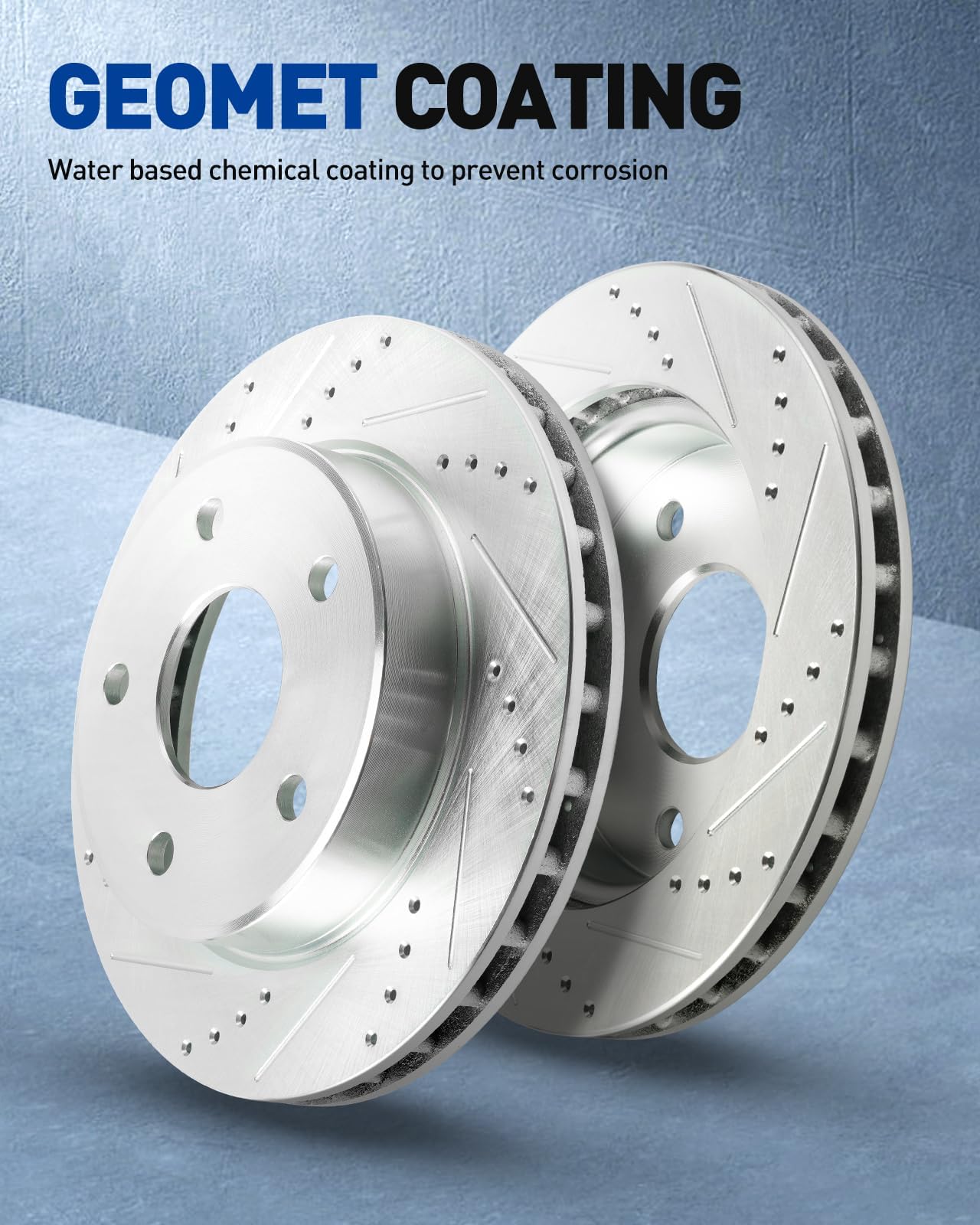 ( incomplete) KAX Front Brake Kit, Drilled/Slotted Brake Rotors and ...