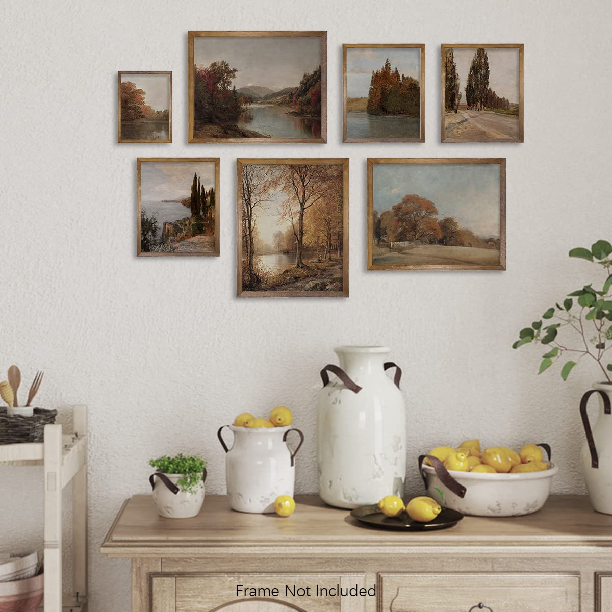 Rustic Large 11×14 Gallery of 6 Farmhouse Wall Art Decor – Boho Art ...