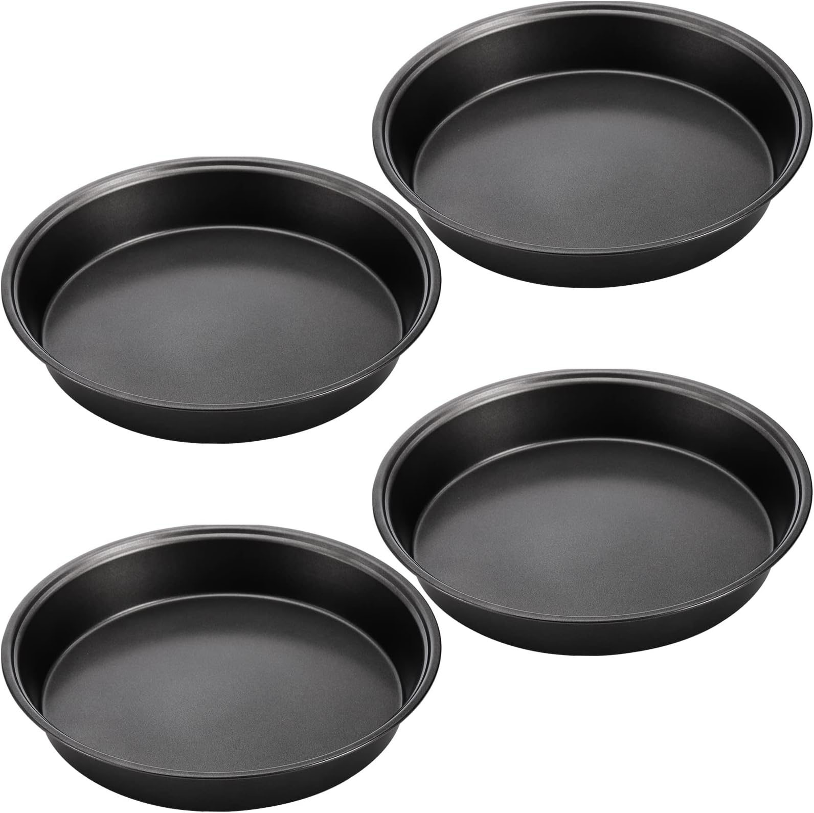 Amazon.com: Tosnail 4 Pack 9" Nonstick Round Cake Pan Set for Baking ...