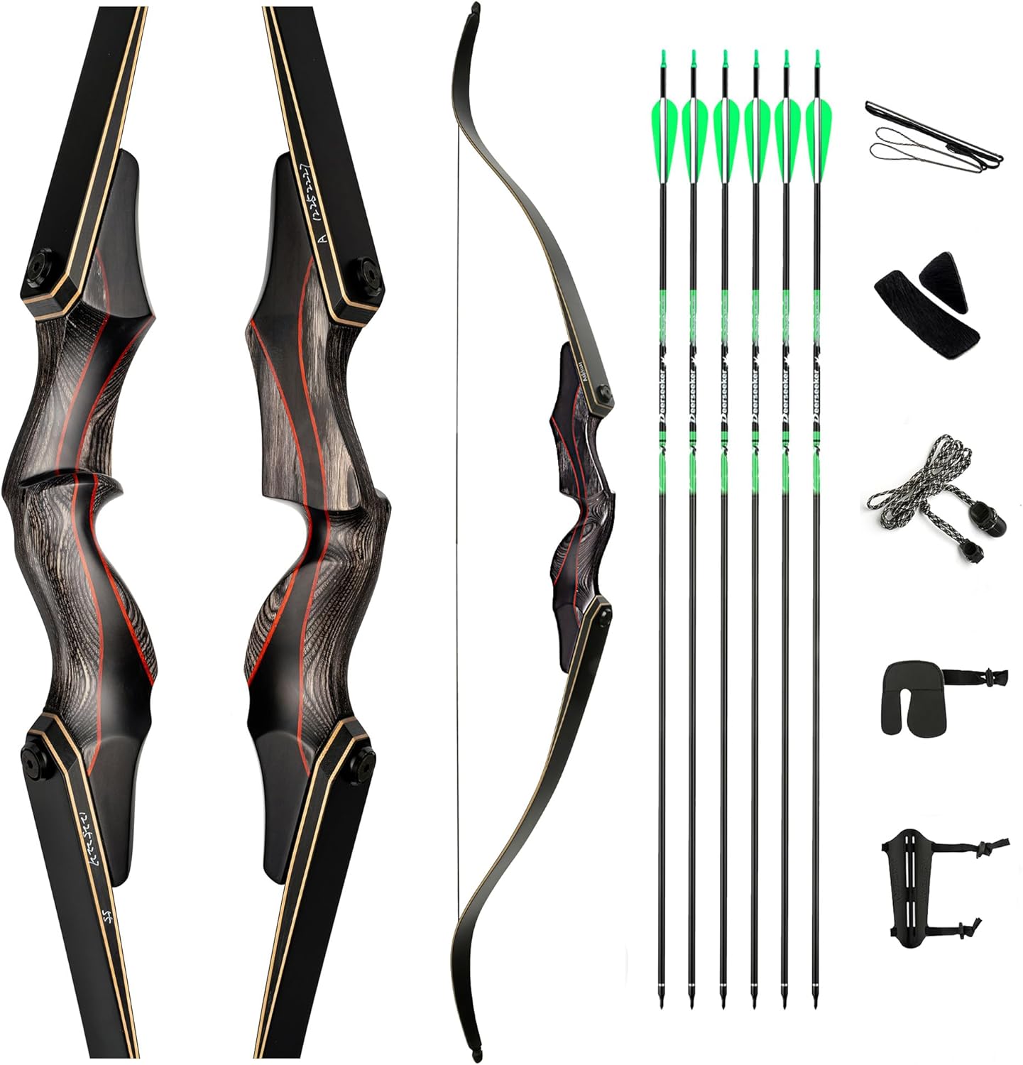 Amazon.com : Deerseeker Archery 60" Takedown Recurve Bow and Arrows ...