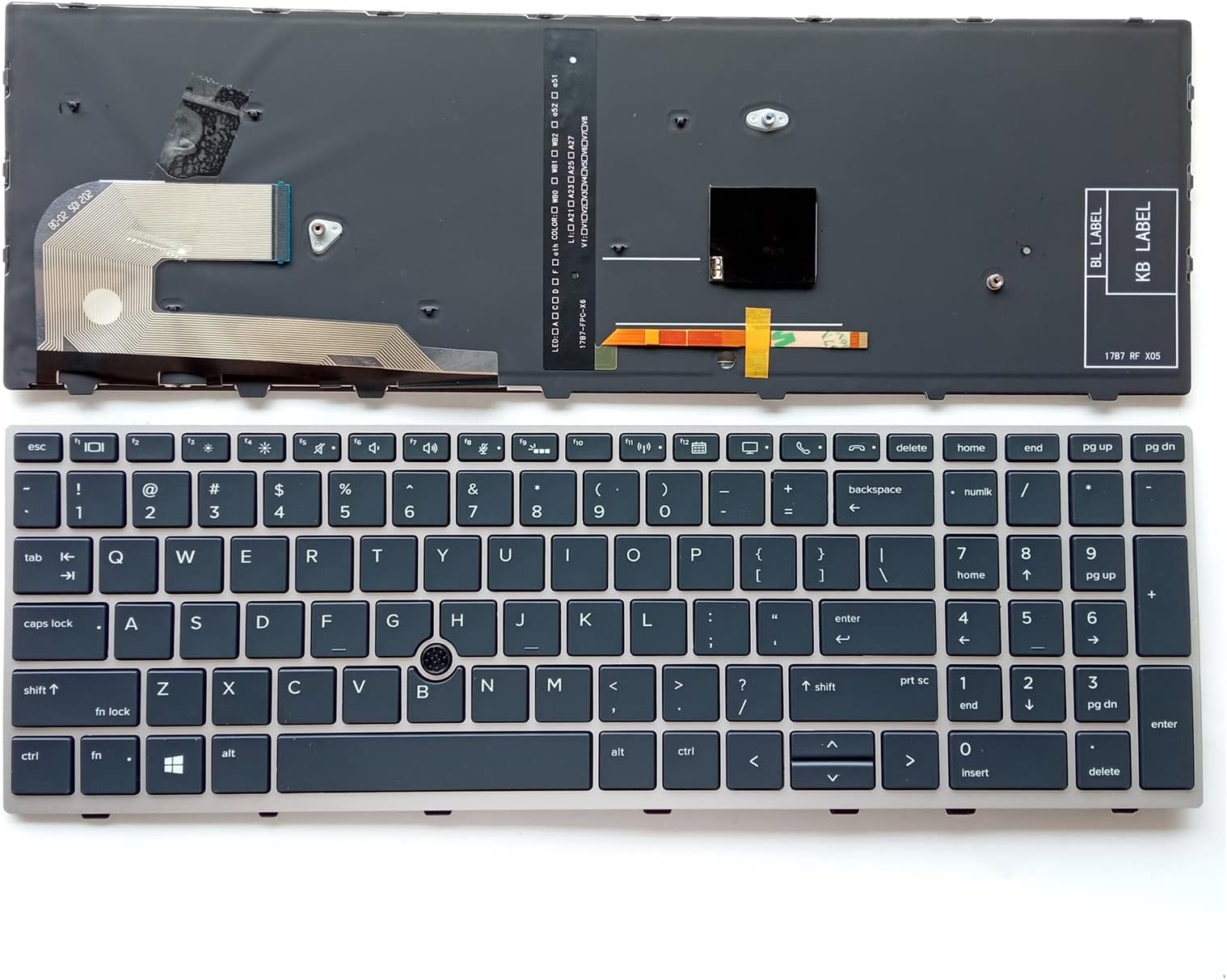 Amazon.com: Laptop Replacement US Layout with Pointing with Backlight ...