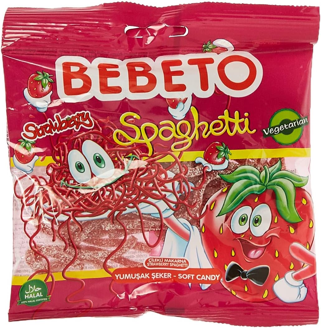 Bebeto Spaghetti Strawberry, 80 g : Amazon.co.uk: Grocery