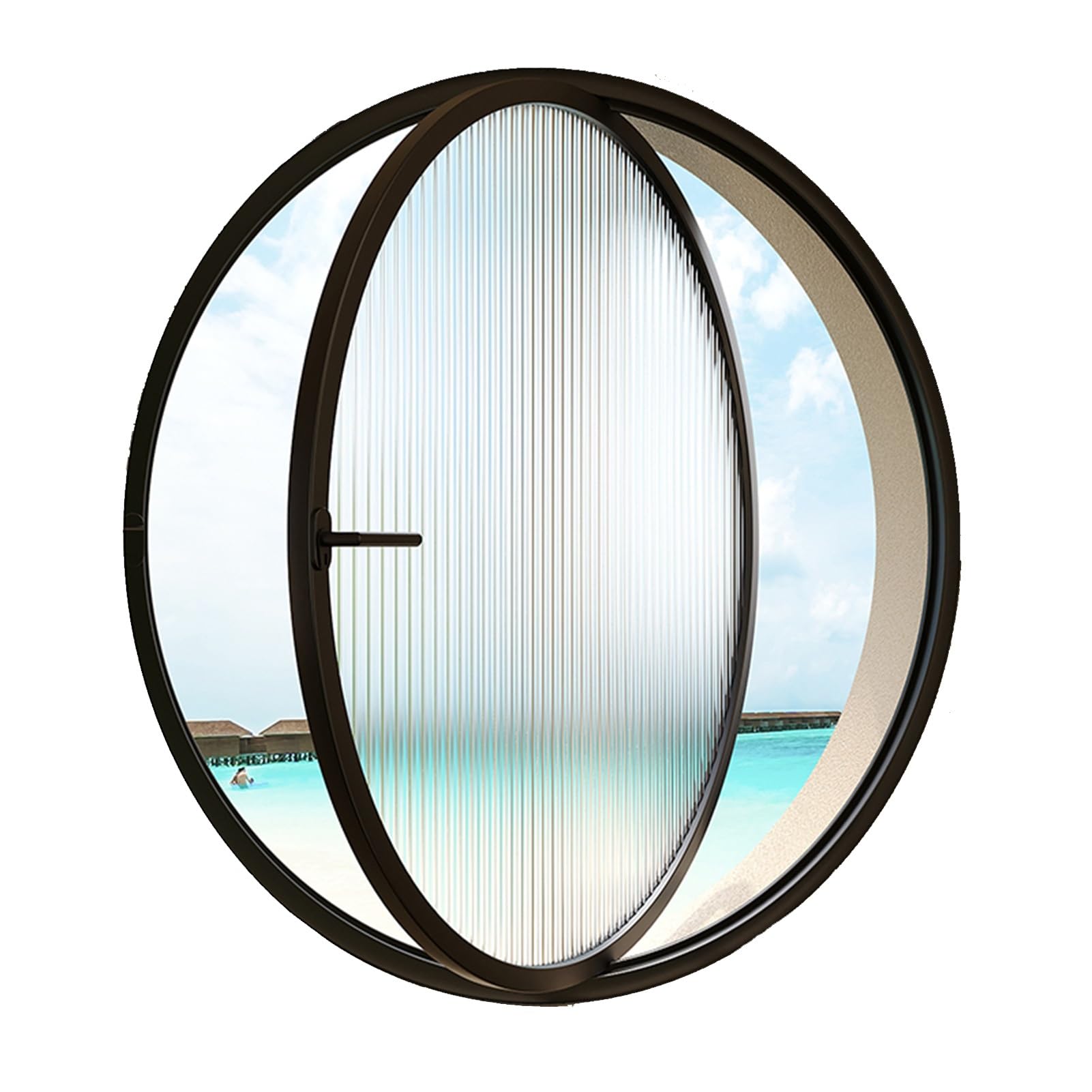 Cortina De Ventana Circular