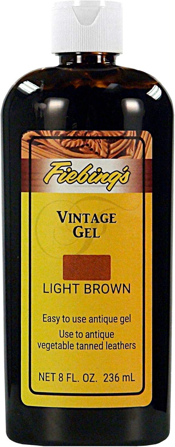 Amazon.com: Fiebing's Vintage Gel - Light Brown 8oz - Antique Gel for ...