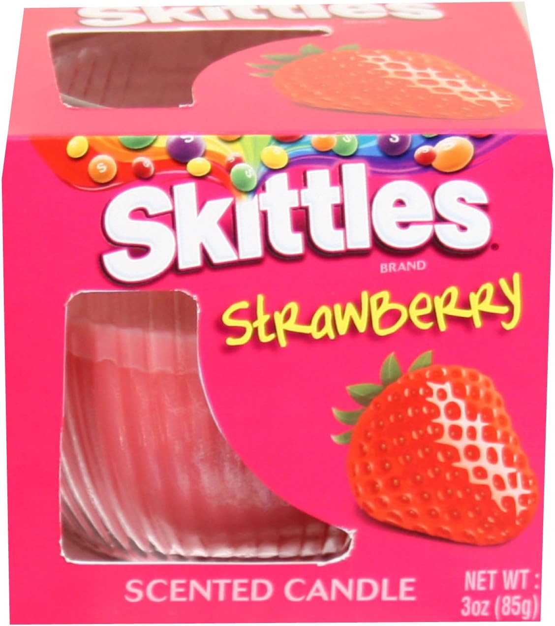 Amazon.com: Skittles Boxed Scented Candle, Strawberry, 3 Ounce : Home ...