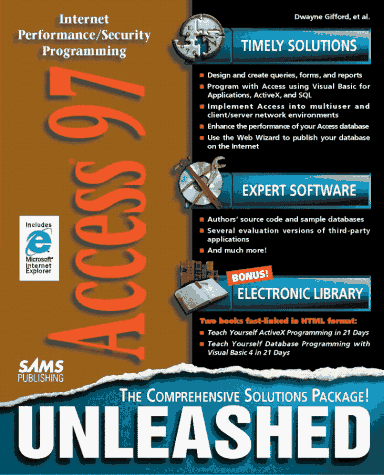Access 97 Unleashed: 9780672309830: Computer Science Books @ Amazon.com