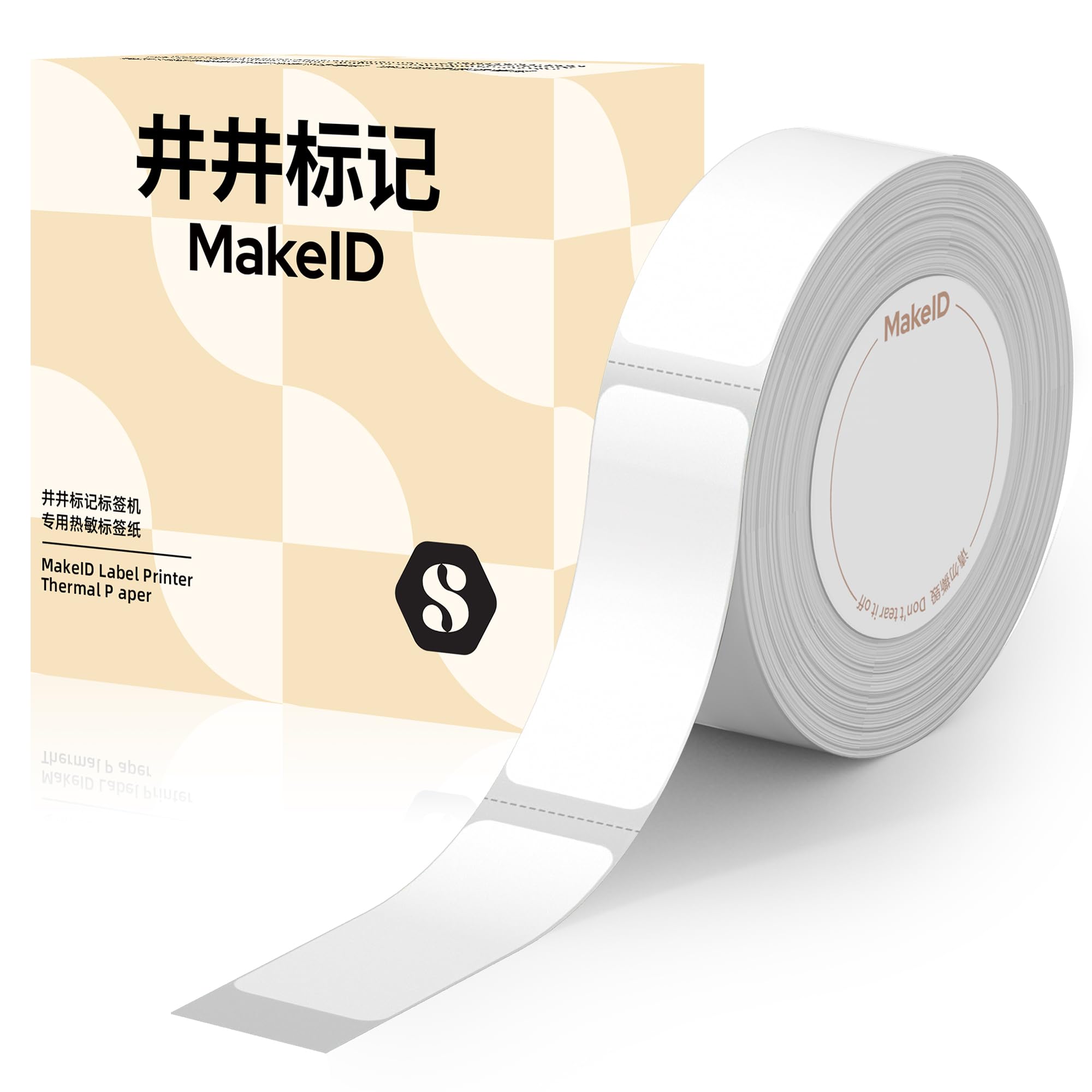Snapklik.com : Makeid S1 PRO Genuine Label Tape Black On White, Thermal ...