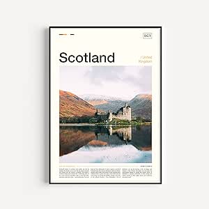 Amazon.com: Scotland Poster, Scotland Print, Scotland Photography ...