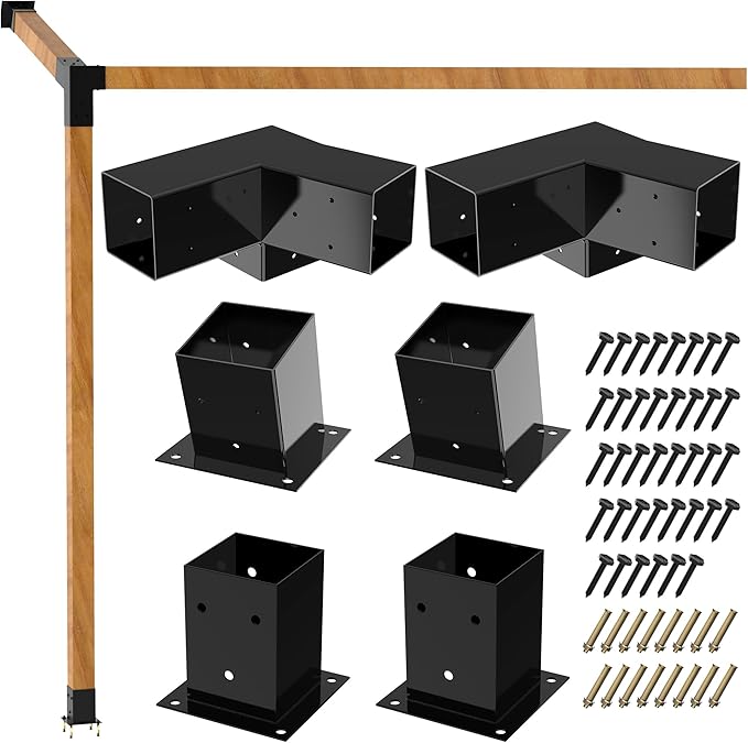 Amazon.com: Jurrque Heavy Duty Alloy Steel 15° Slanted Roof Bracket ...