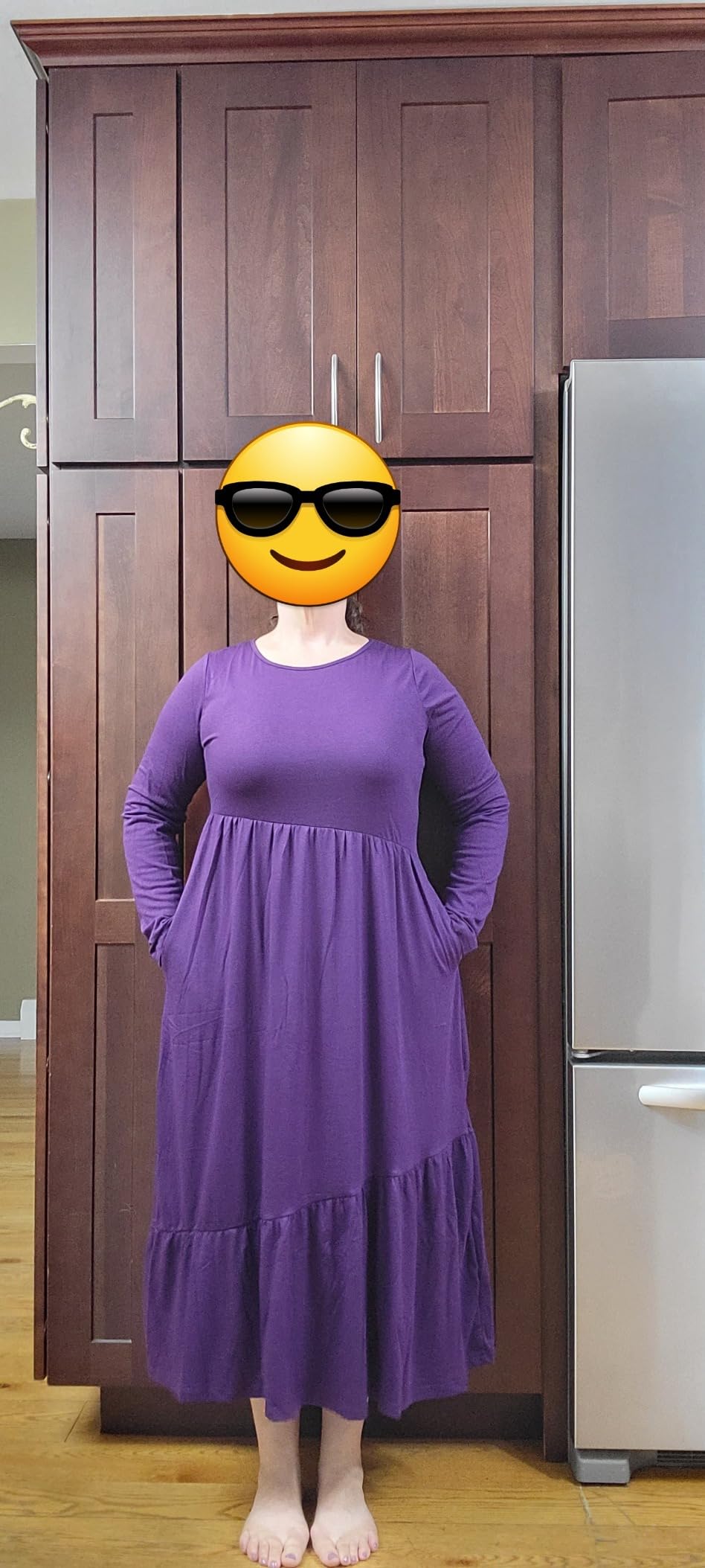 $9/mo - Finance HAEOF Womens 2023 Fall Dress Casual Long Sleeve Midi ...