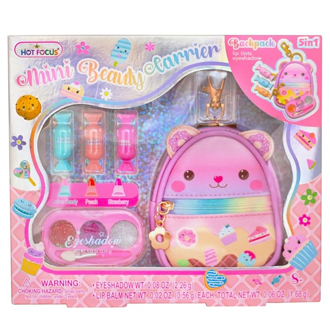 Amazon.com : Hot Focus | Bag Makeup Set for Kids, Includes Makeup Kit ...