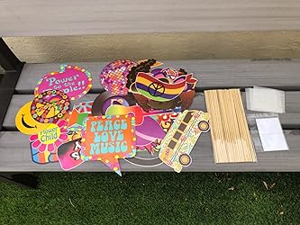Amazon.com: 70s Photo Booth Props, 41pcs Disco Photo Booth Props ...