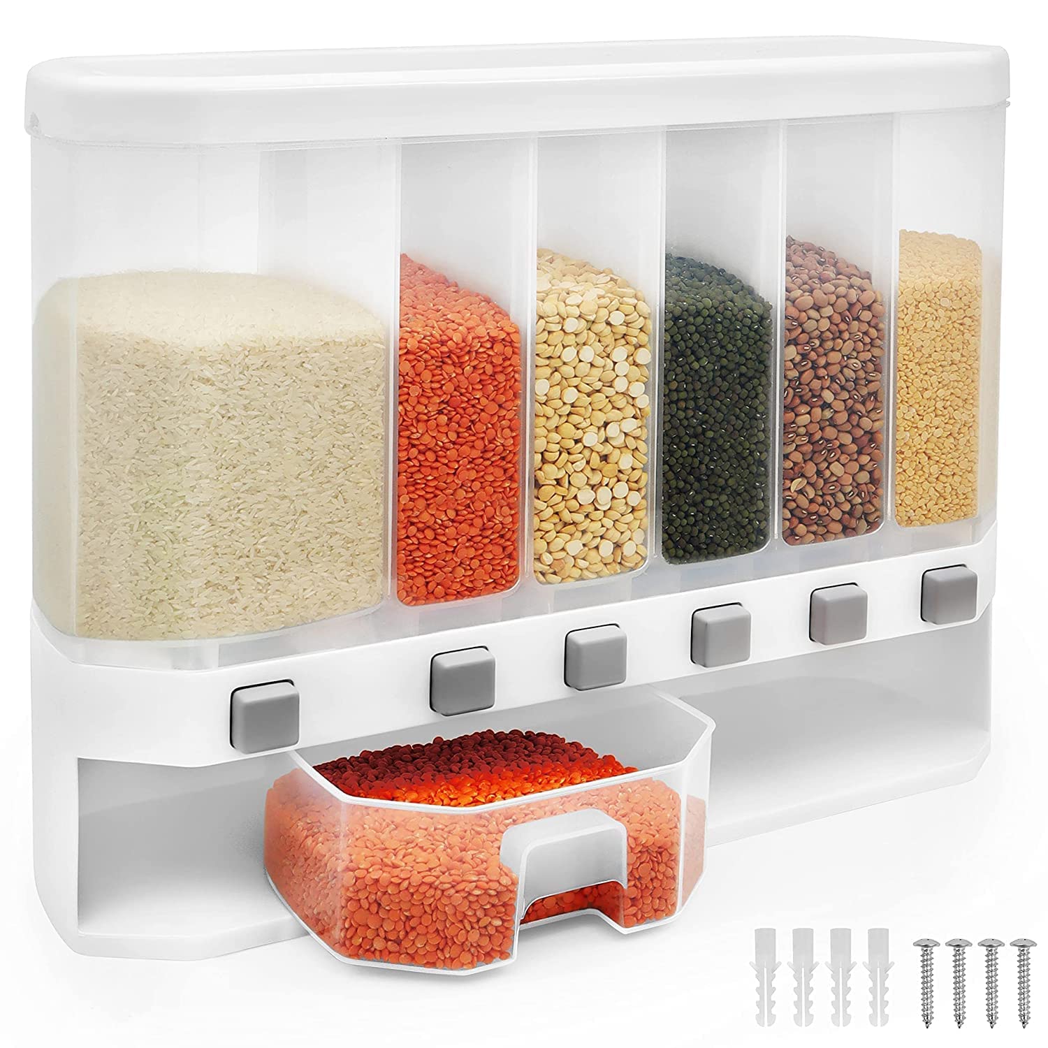 PULSBERY Plastic Wall Mounted Scent Dispenser-Large Capacity Organizer ...