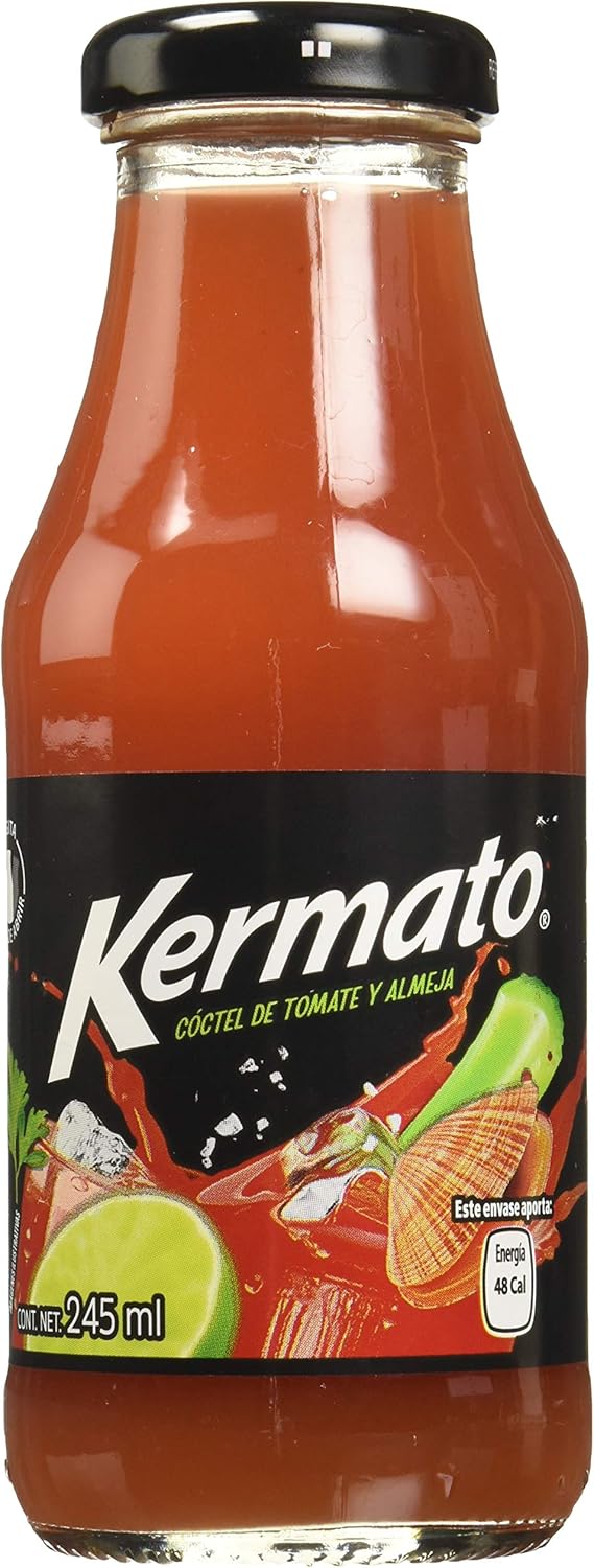 Kermato Cóctel de tomate y almeja, 245 mililitros : Amazon.com.mx ...