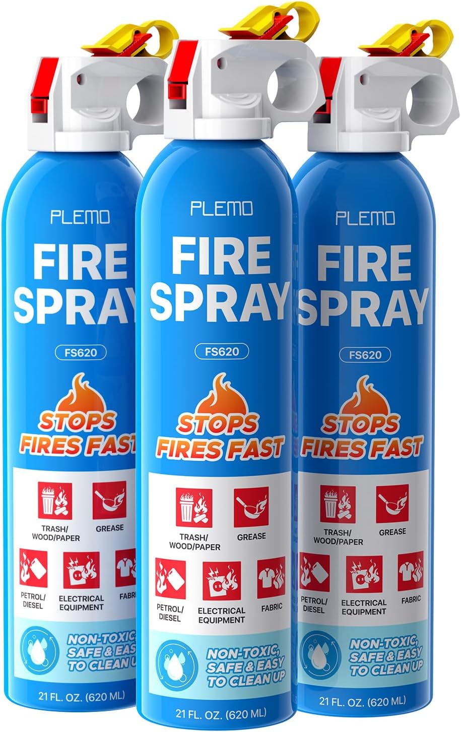 Plemo Fire Extinguisher All-in-One, Fire Extinguishers Compact for Home ...