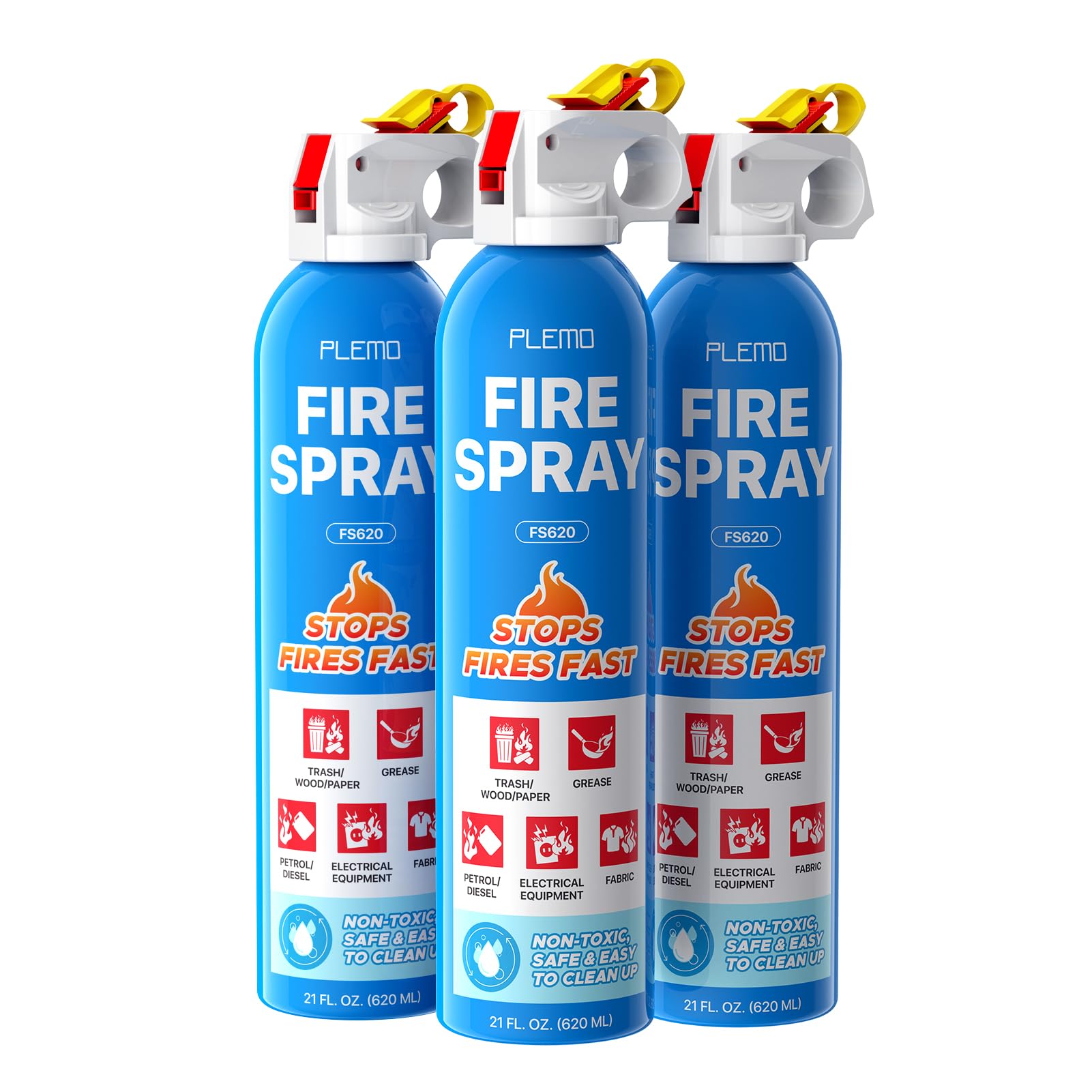 Plemo Fire Extinguisher All-in-One, Fire Extinguishers Compact for Home ...