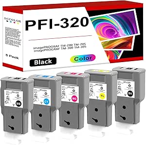 Amazon.com: PFI-320 Ink/PFI-320 PFI320 Pigment Ink Tank Bundle Compatible PFI-320MBK PFI-320BK ...