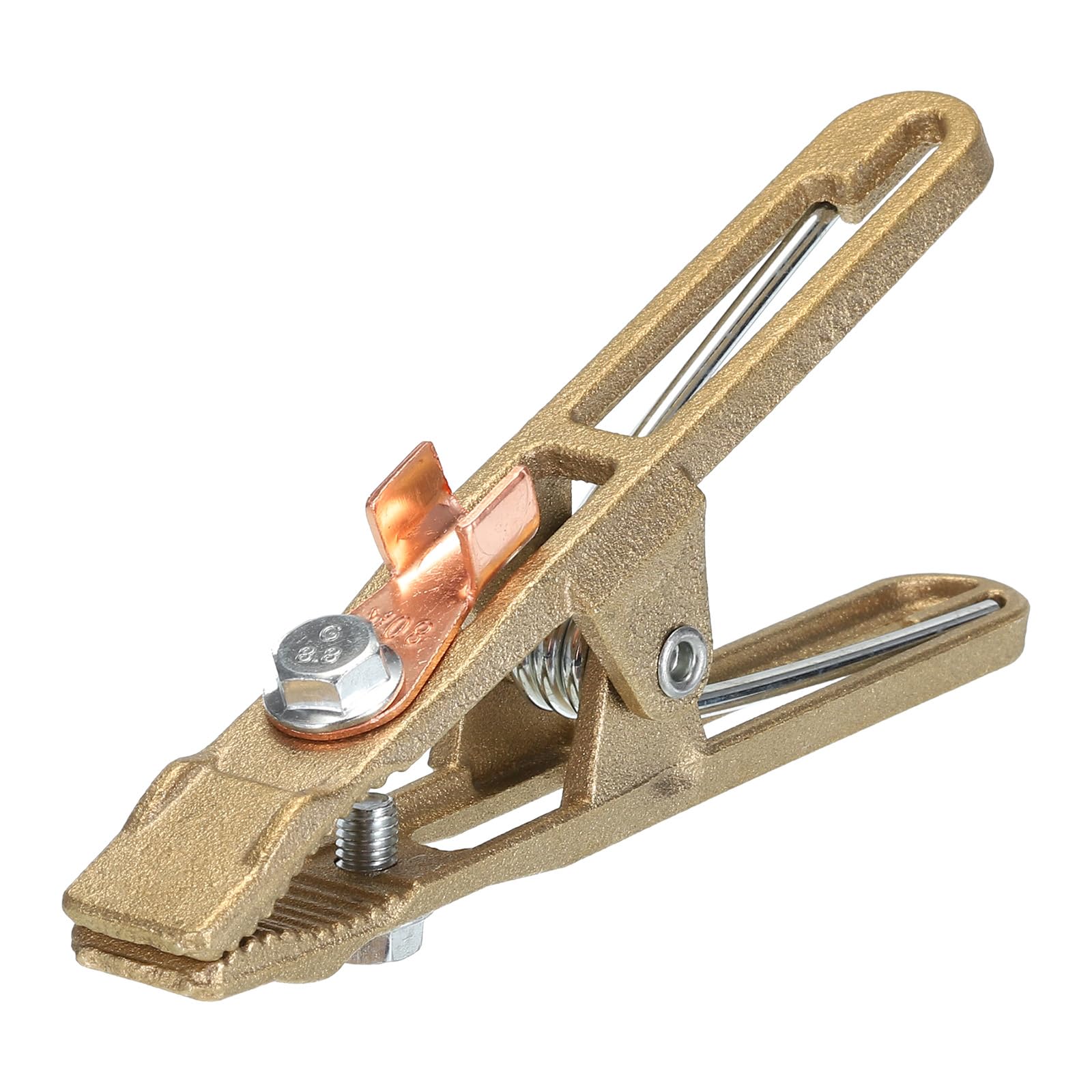 sourcing map 260A Brass A-Shape Welding Machine Grounding Clamp Earth ...