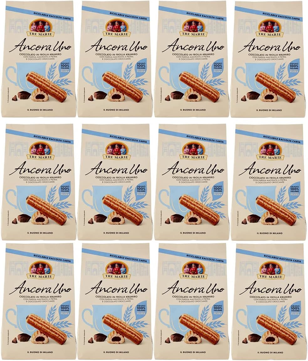 12X Tre Marie "Ancora Uno" Biscotti Krumiro Frolla Fragrante con Cuore ...