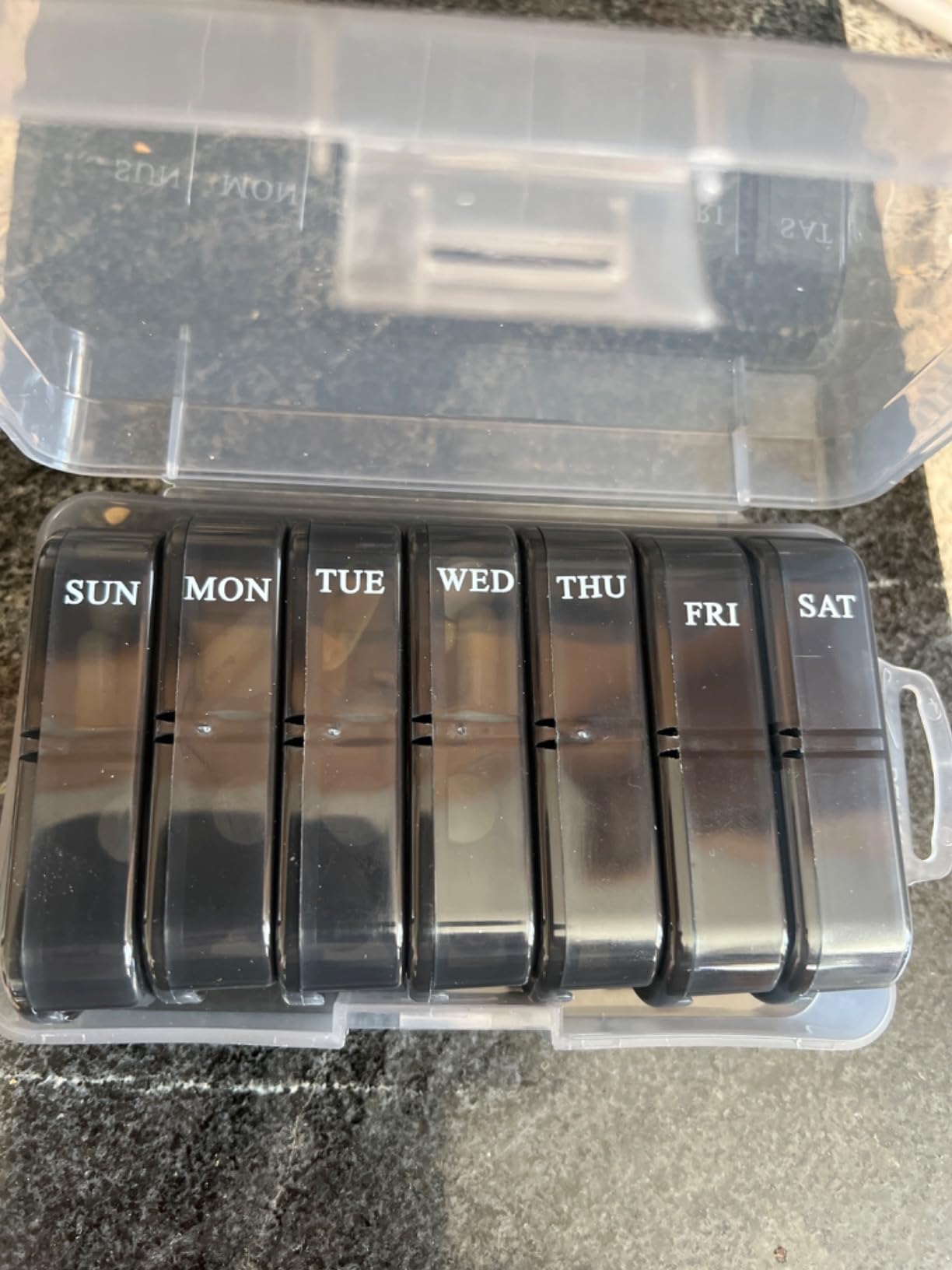 Pill Box Organizer 2 Times A Day, Portable 7 Day Pill Boxes, Tablet ...