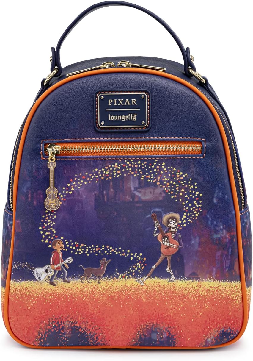 Amazon.com: Loungefly Pixar Moments Miguel and Hector Performance Mini ...