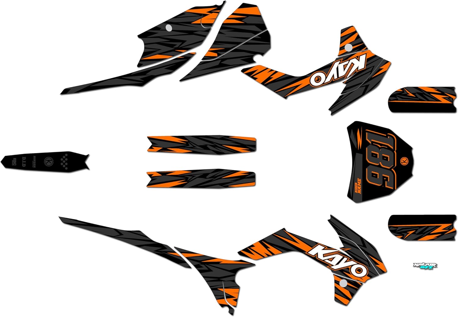 Amazon.com: Kalair GFX Graphics Kit for Kayo K2 230 (All Years) TWITCH ...