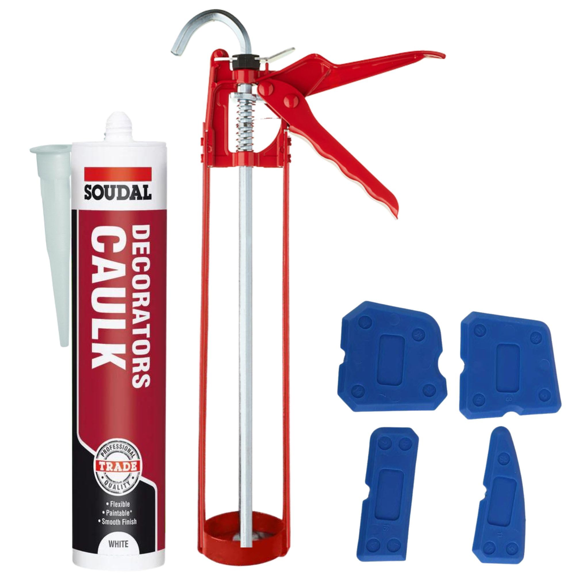 Decorators Caulk White Set - Bundle With Soudal White Caulk Gap And ...