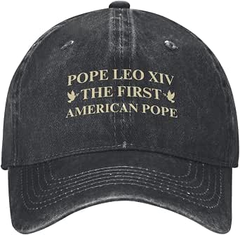 First American Pope Hat God Bless Pope Leo XIV Vintage Baseball Cap ...