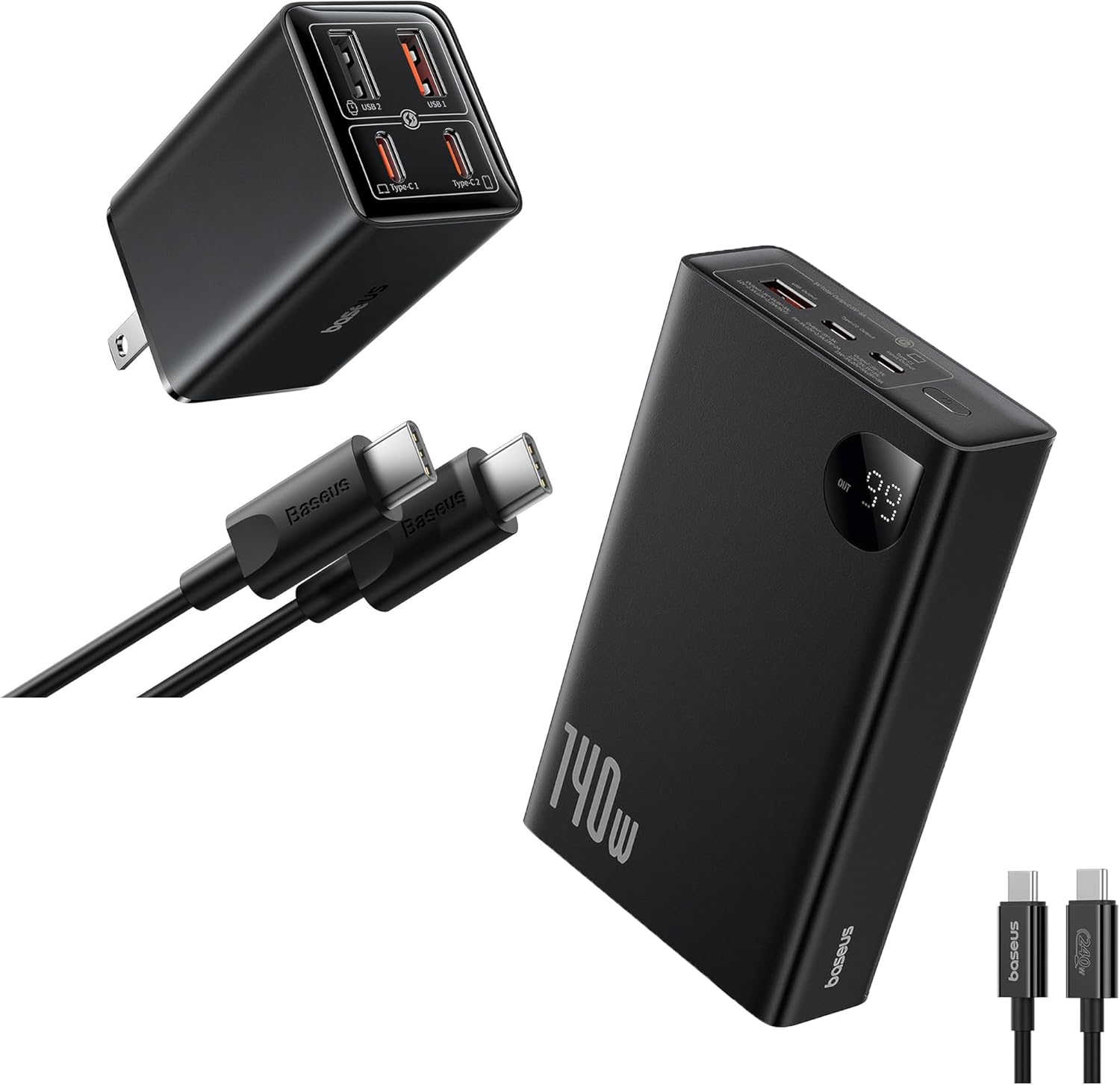 Amazon.com: Baseus USB C Charger 65W & 24000mAh Power Bank : Electronics