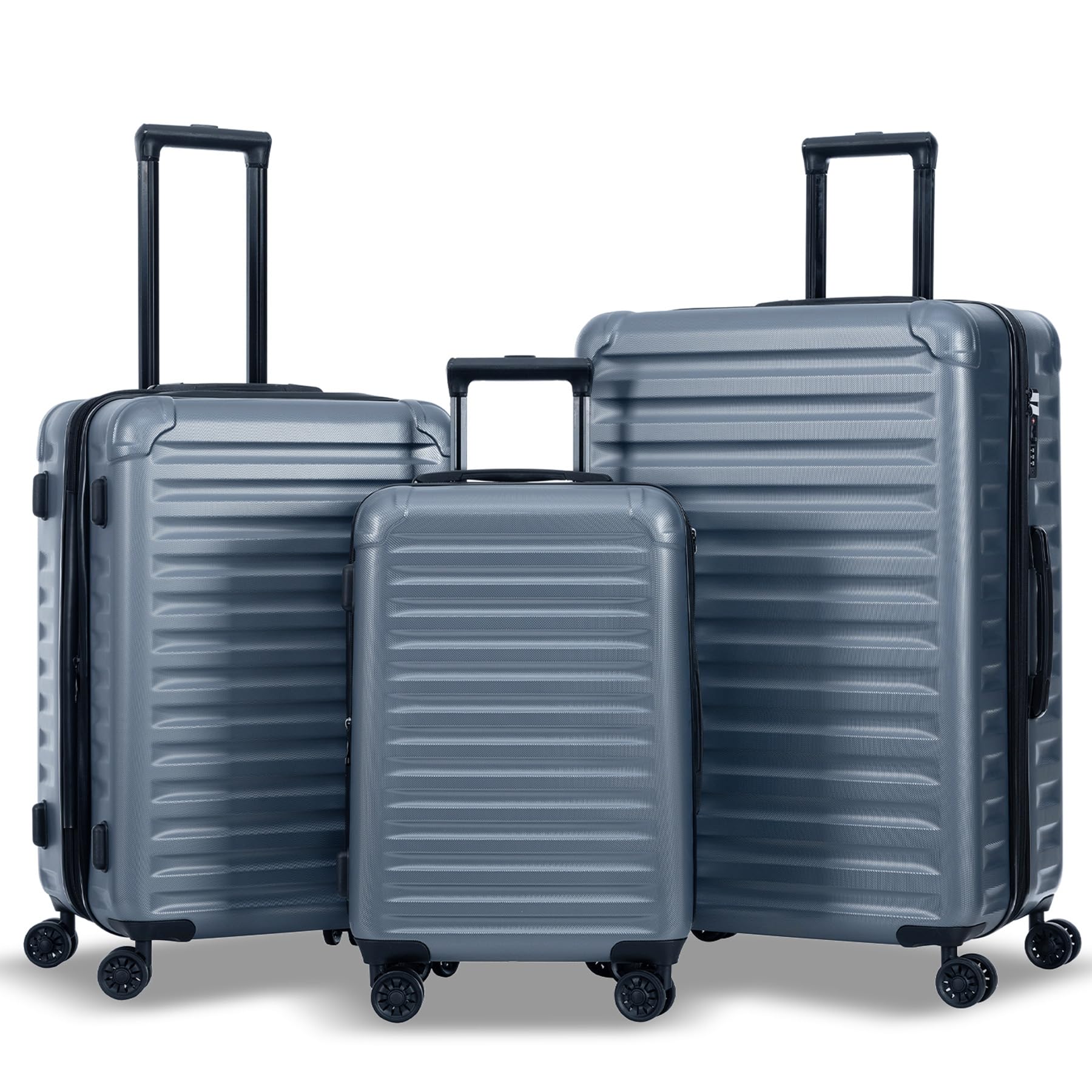 Amazon.com | Thctvous 3 Piece Hardshell Luggage Set with Spinner Wheel ...