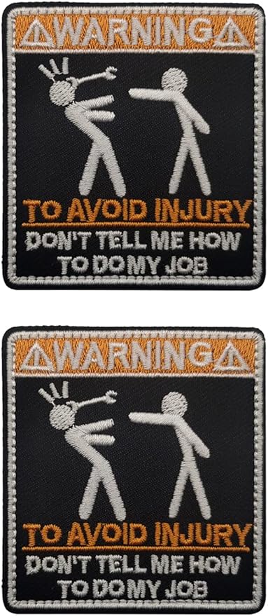 Amazon.com: 2 PCS AliPlus Warning Patches Don't Tell Me How to do My ...
