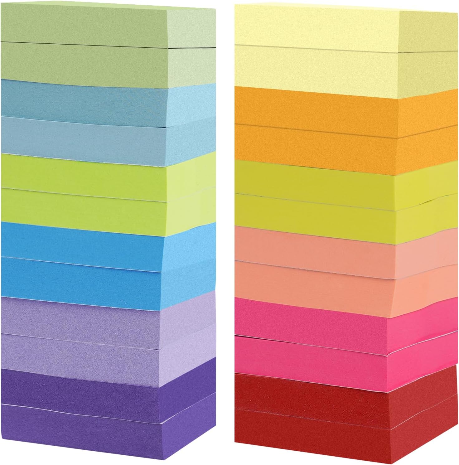 Amazon.com : Sticky Notes 1.5x2 inch Bright Colors Self-Stick Pads 8 ...