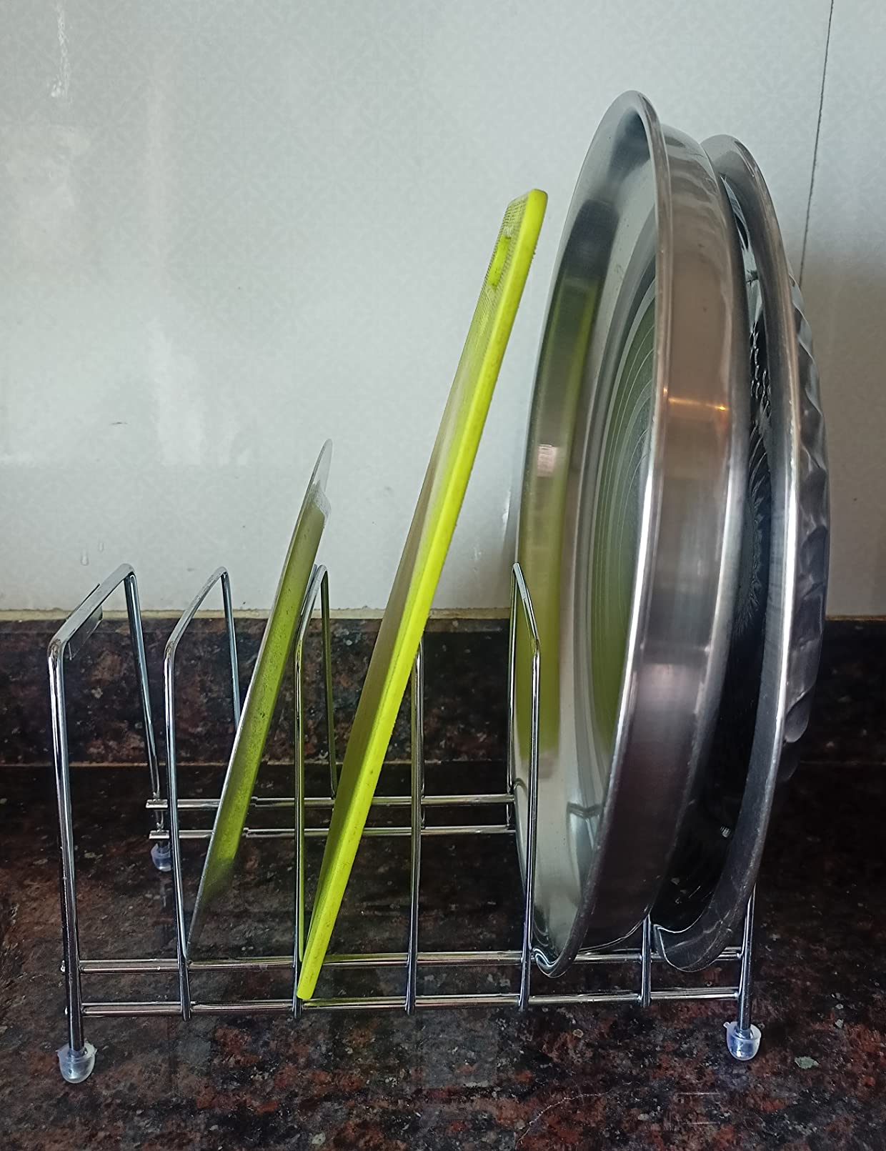 Buy LIFE TIME Multipurpose Chrome Plated Stainless Steel Dish thali ...