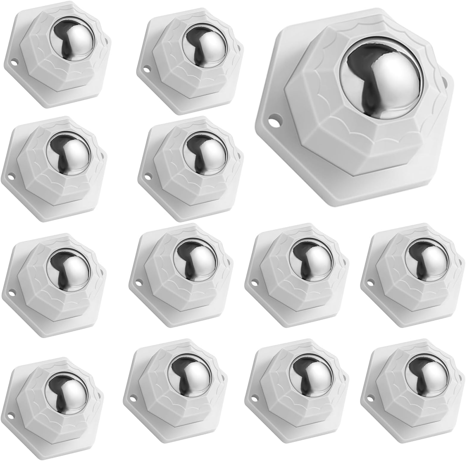 Hazrcvr Mini Roulettes Auto-Adhésives 16 Pièces Petite Roulette ...